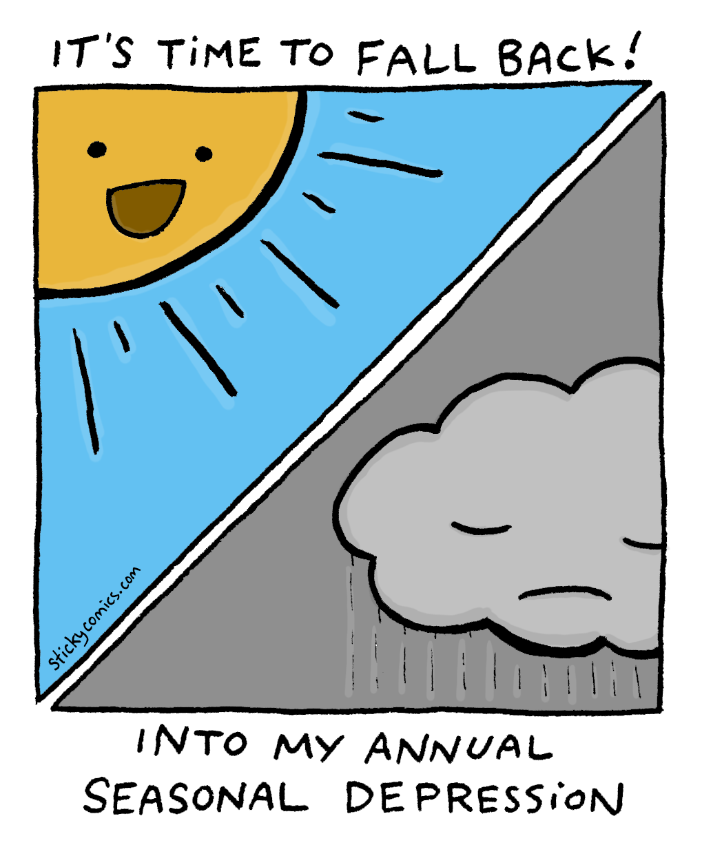 Fall Back – sticky comics