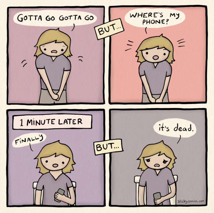 When you gotta go – sticky comics