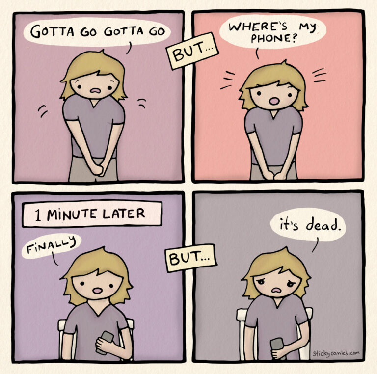 When you gotta go – sticky comics