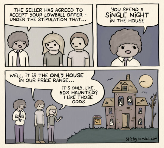 Haunted Real Estate – sticky comics