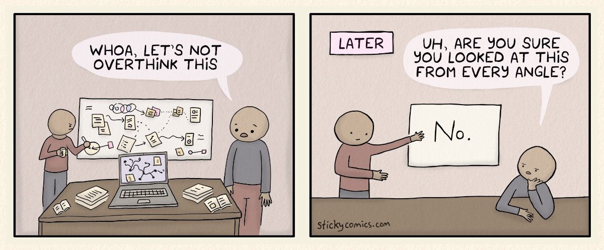 Overthinking it – sticky comics
