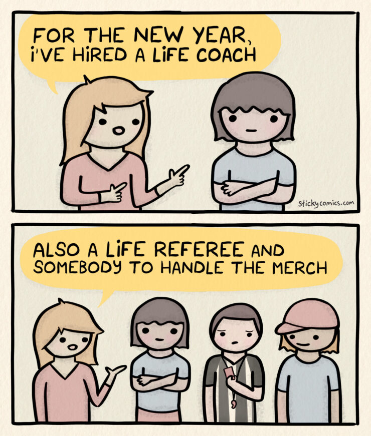 Life Coach – sticky comics