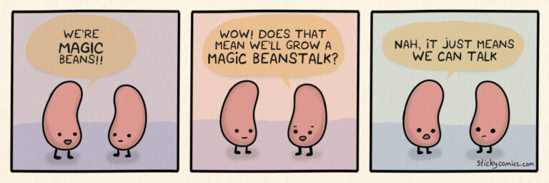 Magic Beans – sticky comics