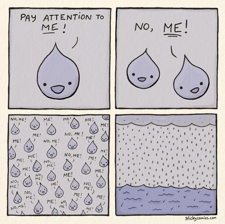 Drops in the ocean – sticky comics