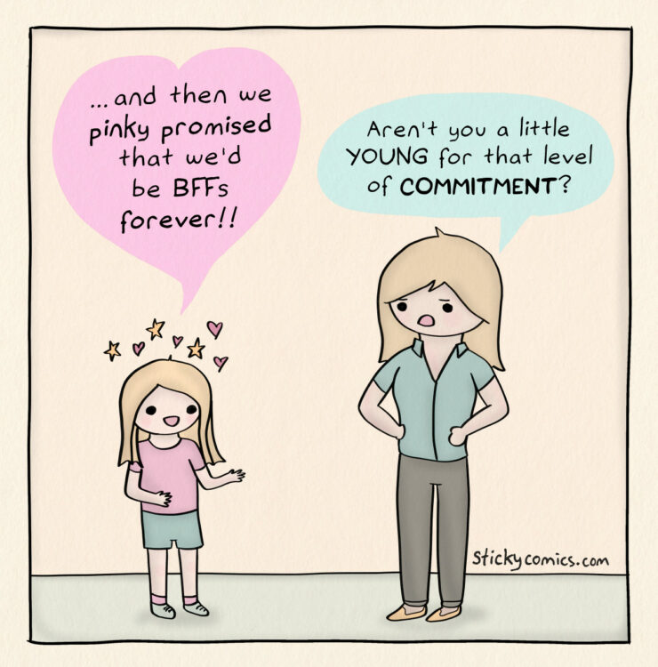 pinky promise – sticky comics