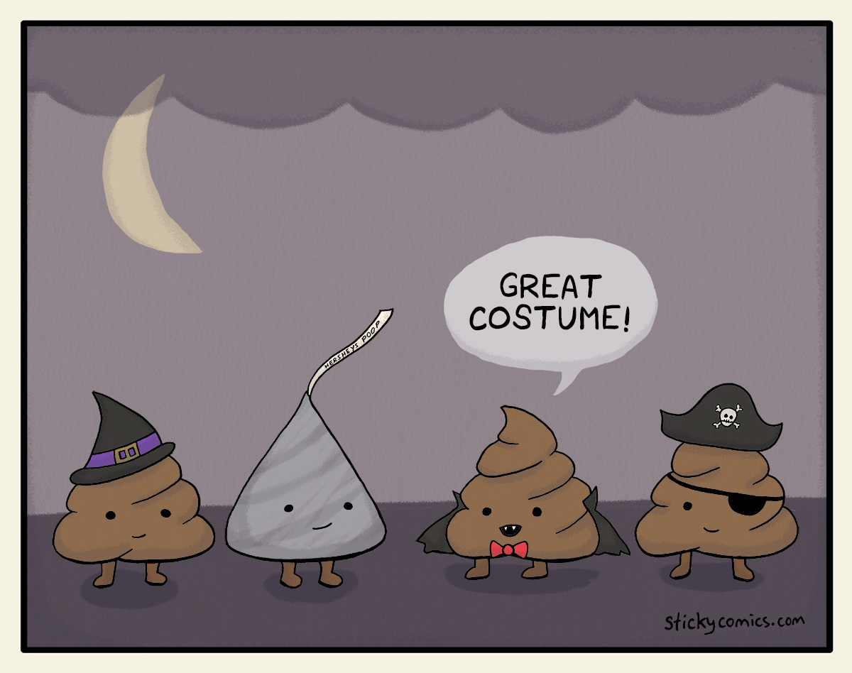Shitty Halloween Comic – sticky comics