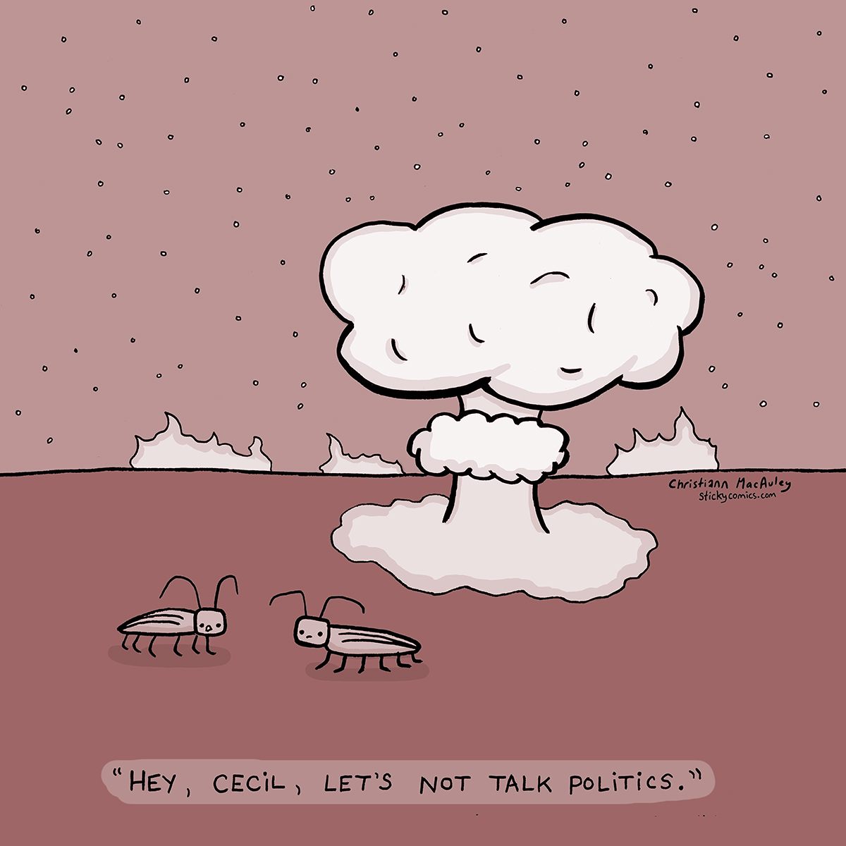 No Politics – sticky comics