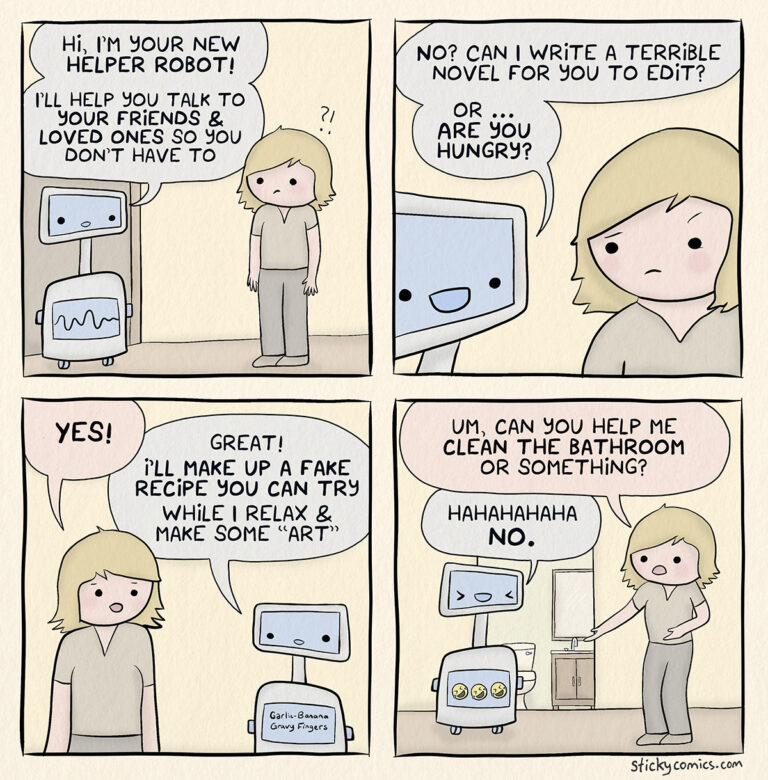 Helper Robot – sticky comics