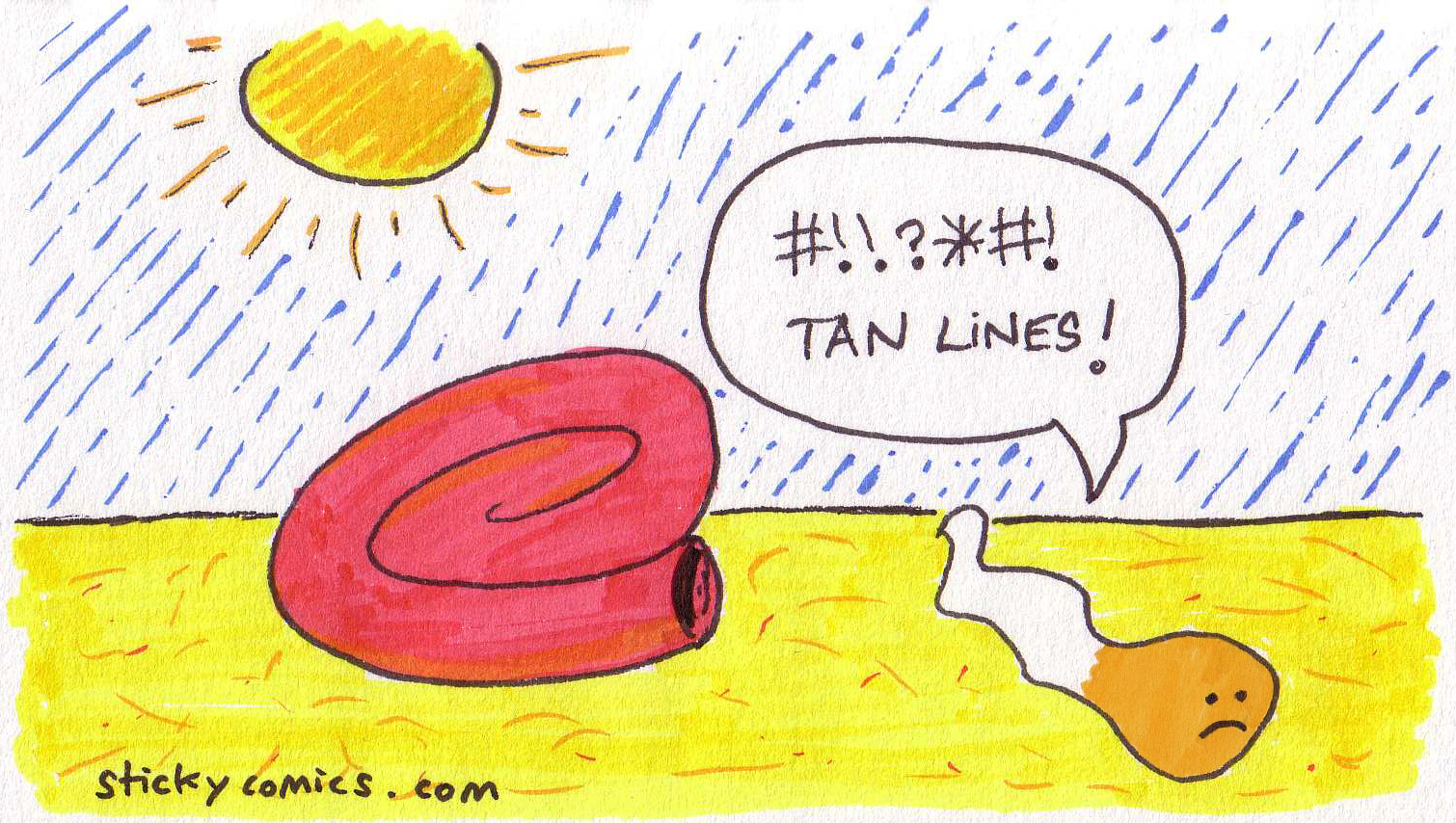 Tan Lines – sticky comics
