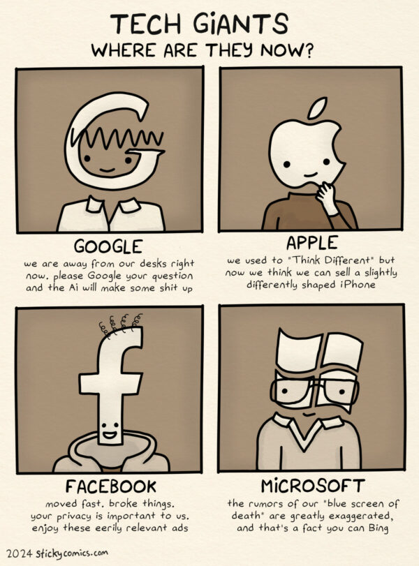 Tech Giants: Where are they now? – sticky comics