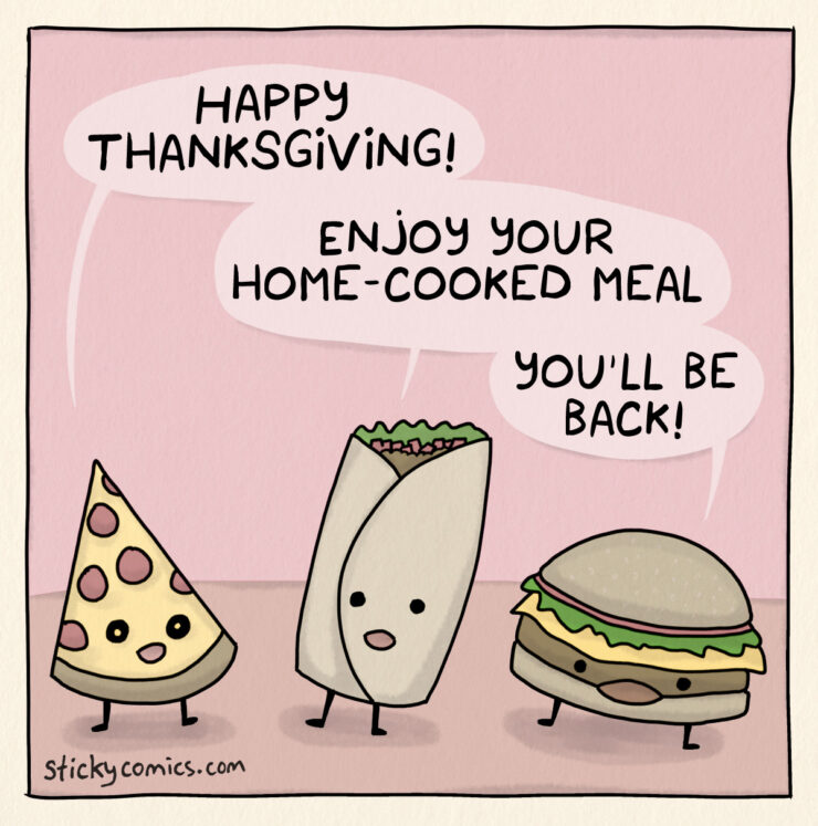 Junk Food for Thanksgiving – sticky comics